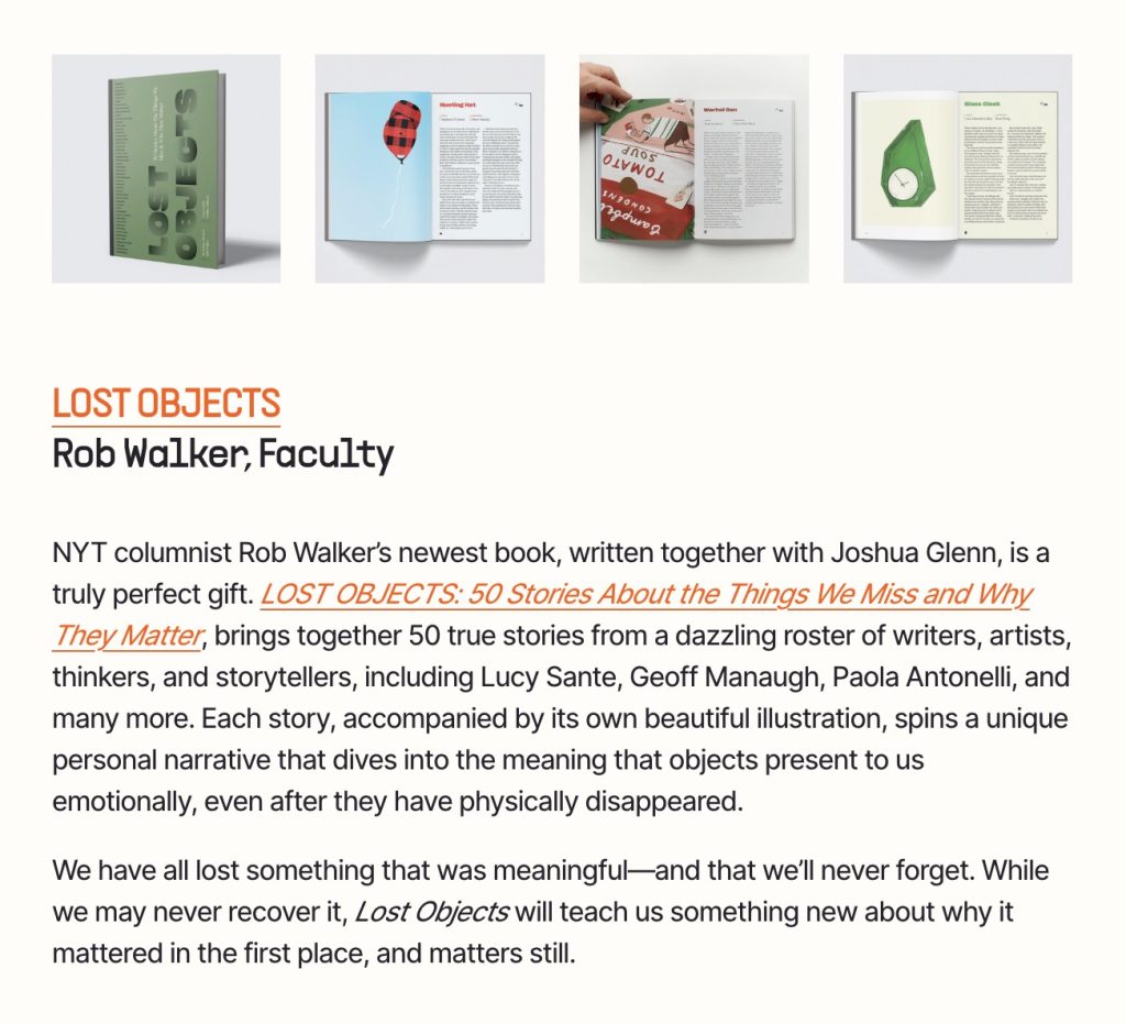 LOST OBJECTS 4Q2023 – HILOBROW